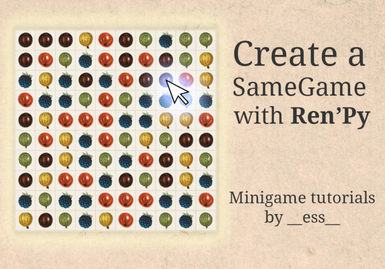 __ess__ Ren'Py Tutorials – Page 2 – Mini-game tutorials for visual novels made with Ren'Py