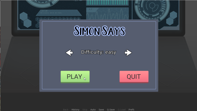 Simon Says Mini-game Tutorial With Ren’Py – __ess__ Ren'Py Tutorials