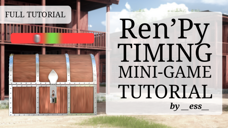 Ess Renpy Tutorials Mini Game Tutorials For Visual Novels Made 6952