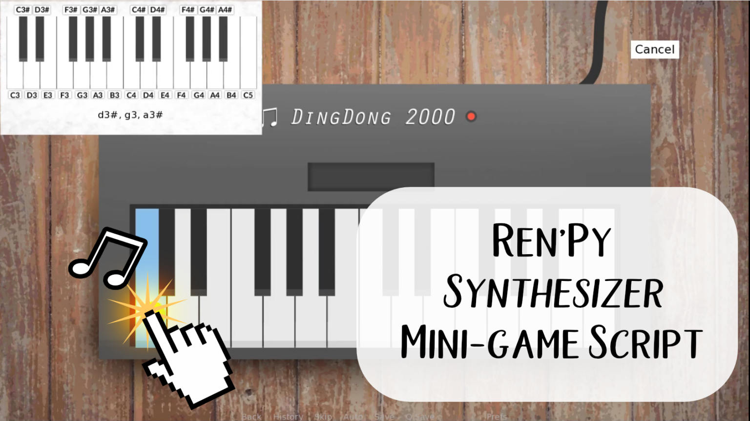 __ess__ Ren'Py Tutorials – Mini-game tutorials for visual novels made with Ren'Py